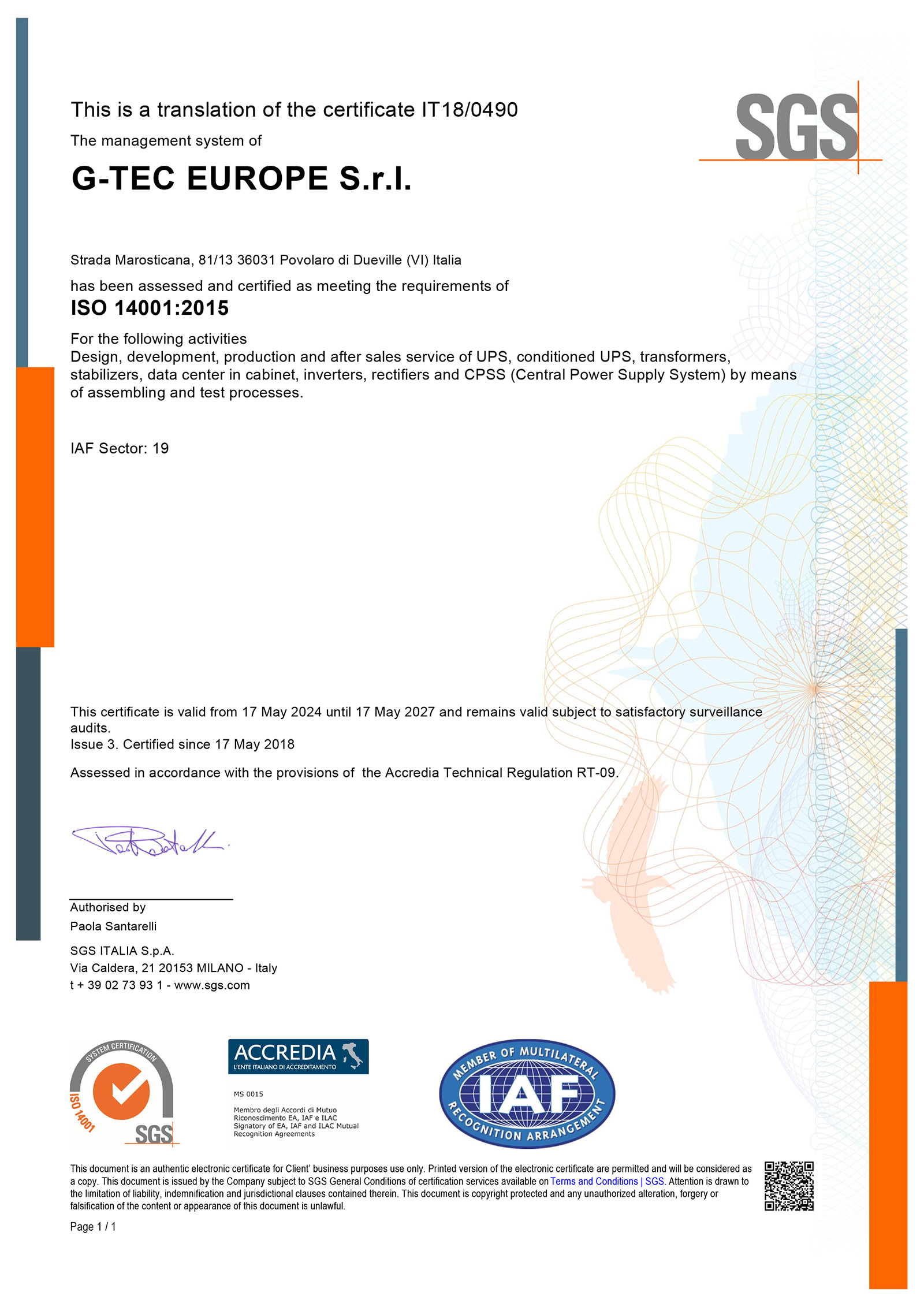 Sustainability - Gtec